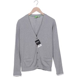 BOSS Green Herren Strickjacke, grau