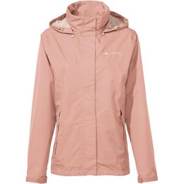 Vaude Escape Light Regenjacke, atmungsaktiv, winddicht, für Damen, rosa, 44