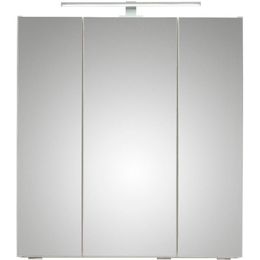 Spiegelschrank SAPHIR "Quickset 857 Badschrank, 3 Spiegeltüren, 6 Einlegeböden, 65 cm breit" Schränke Gr. B/H/T: 65 cm x 70 cm x 16 cm, 3 St., weiß Bad-Spiegelschränke