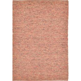 Wollteppich Theko "Alm Freude" Teppiche Gr. B/L: 120 cm x 180 cm, 12 mm, 1 St., orange (terrakotta) Schurwollteppiche