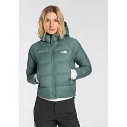 The North Face Daunenjacke W HYALITE DOWN HOODIE - EU (1-St) ATMUNGSAKTIV und WASSERABWEISEND, grün