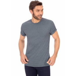 TRIGEMA T-Shirt TRIGEMA T-Shirt DELUXE Baumwolle (1-tlg), grau