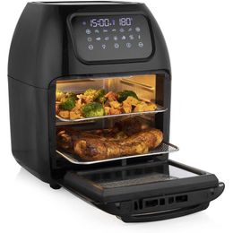 Tristar - Digitale Heißluftfritteuse Mini Backofen, 2 Grillroste & Pommeskorb, 10L 1800W