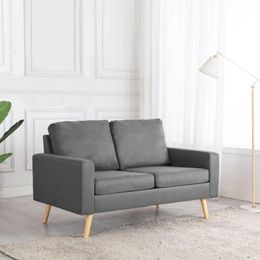 MAISONCHIC 2-Sitzer-Sofa Loungesofa Couch Modern Hellgrau Stoff DE87464