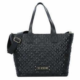 Love Moschino Quilted Schultertasche 38 cm black