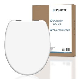 Schütte SCHÜTTE Duroplast WC-Sitz WHITE, mit Absenkautomatik