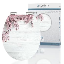 Schütte SCHÜTTE MDF HG WC-Sitz FLOWERS AND WOOD, mit Absenkautomatik