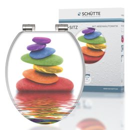 Schütte SCHÜTTE MDF WC-Sitz COLORFUL STONES, mit Absenkautomatik