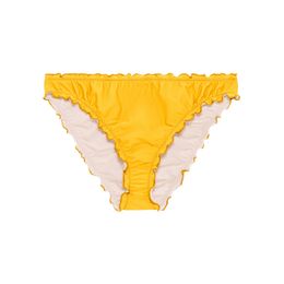 Chiemsee Bikinislip, Wellensaum, für Damen, gelb, 36