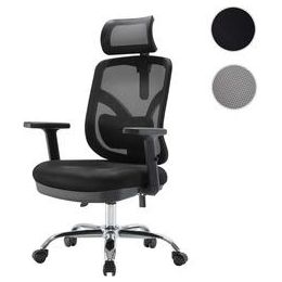 Mendler B√orostuhl HWC-J92, Schreibtischstuhl, ergonomisch, verstellbare Lordosenst√otze und Armlehne ~ schwarz