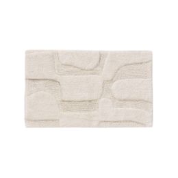 Badematte Nehir Weiß 70x120 cm - Badteppich für Badezimmer - benuta Nest