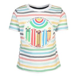 Boboli - T-Shirt SKATEBOARDS gestreift in bunt, Gr.92