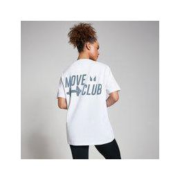 MP FIBO Oversized Move Club T-Shirt – Weiß - S-M