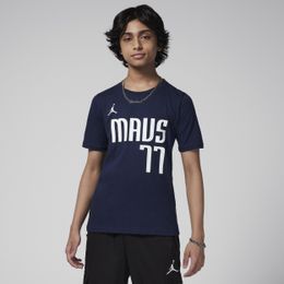 Dallas Mavericks Statement Edition Jordan NBA-T-Shirt für ältere Kinder - Blau