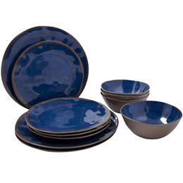 Bo-Camp Geschirrset Halo 12-teilig, blau