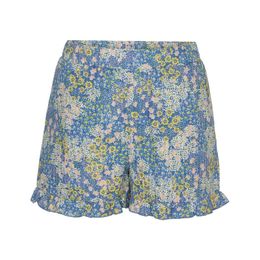 Vero Moda GIRL - Shorts VMFIA RUFFLE in blau/gelb, Gr.116