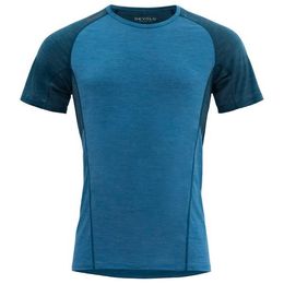 DEVOLD - Running Merino T-Shirt - Laufshirt Gr M blau