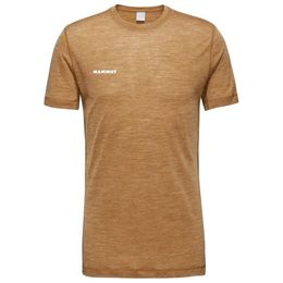 Mammut - Tree Wool Firstlayer T-Shirt - Funktionsshirt Gr L braun/beige