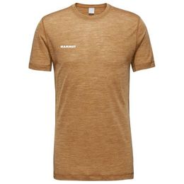 Mammut - Tree Wool Firstlayer T-Shirt - Funktionsshirt Gr S braun/beige