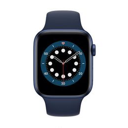 Apple Watch (Series 6) 2020 GPS 44 mm - Aluminium Blau - Sportarmband Blau