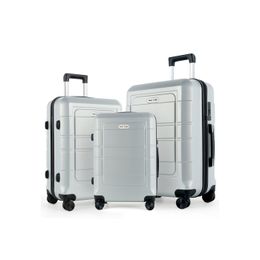 TAN.TOMI Kofferset Hartschale Trolley Koffer Leicht Reisekoffer ABS Erweiterbar Haltbar