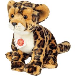 HERMANN TEDDY COLLECTION® Kuscheltier "Leopard", sitzend, 27cm, braun
