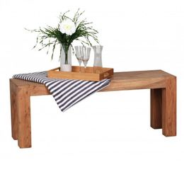 Wohnling Akazie Massivholz Esszimmer Sitzbank Bank 120 x 35 cm Holz