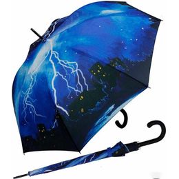 iX-brella Stockregenschirm Motiv-Design Damen Automatik-Stockschirm bedruckt