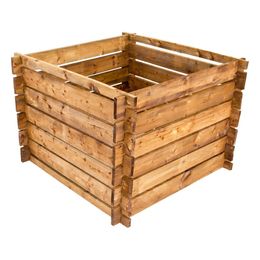 Lemodo Komposter aus FSC-zertifiziertem Holz, Gartenkomposter imprägniert