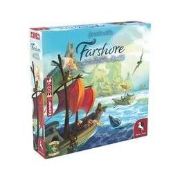Pegasus Farshore - Ein Spiel in der Welt von Everdell , Brettspiel Spieleranzahl: 1 - 4 Spieler Spieldauer: 40 Minuten Altersangabe: ab 10 Jahren