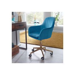 AMSTYLE Drehstuhl SPM1.432 (Samt Blau