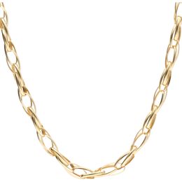 Goldkette Luigi Merano "Doppelankerkette, Gold 585" Halsketten Gr. 45 cm, Gelbgold 585, goldfarben (gold) Damen