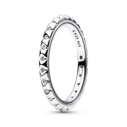 Pandora Fingerring Pyramiden Ring für Damen aus 925er Silber mit Zirkonia von Pandora ME