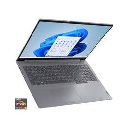 Lenovo ThinkBook 16 G6 ABP (21KK001DGE), Notebook grau, Windows 11 Pro 64-Bit, 40.6 cm (16 Zoll), 256 GB SSD Prozessor: AMD Ryzen 5 7530U Grafik: AMD Radeon Graphics Speicher: 8 GB DDR4-Arbeitsspeicher | 256 GB SSD-Festplatte Display: 40,6 cm (16 Zoll)