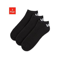 Vans Sneakersocken Classic Low (3-Paar) mit klassischem Markenlogo, schwarz