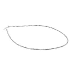 Collier Vivance "Dreh-Design" Halsketten Gr. Silber 925 (Sterlingsilber), silberfarben (silber 925) Damen