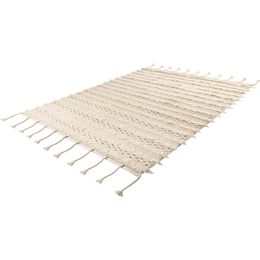 Wollteppich me gusta "Bohist 325" Teppiche Gr. B/L: 160 cm x 230 cm, 18 mm, 1 St., beige (natur) Esszimmerteppiche