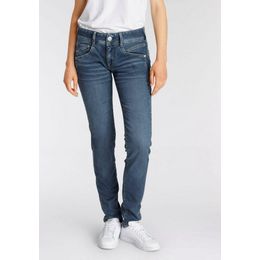 Herrlicher Slim-fit-Jeans GILA SLIM ORGANIC DENIM Nachhaltige Premium-Qualität enthält recyceltes Material, blau