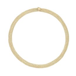 Collier Vivance "glamorous" Halsketten Gr. Gelbgold 375, gelb (gelbgold 375) Damen