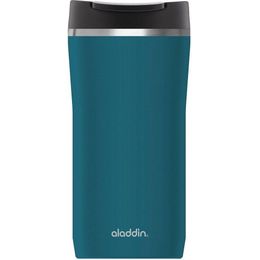 Aladdin Coffee-to-go-Becher Barista Mocca, Edelstahl, Kunststoff, 2,5 Stunden heiß & 4,5 Stunden kalt, auslaufsicher, 350 ml, blau