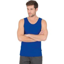 TRIGEMA Unterhemd TRIGEMA Trägershirt aus 100% Baumwolle (1-St), blau