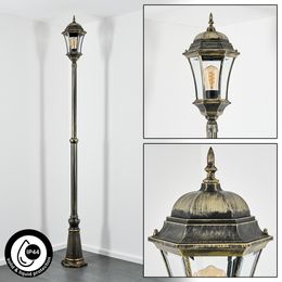 hofstein Etoe Kandelaber Gold, Schwarz, 1-flammig
