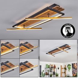 hofstein Cascada Deckenleuchte LED Messing, Naturfarben, Schwarz, 1-flammig