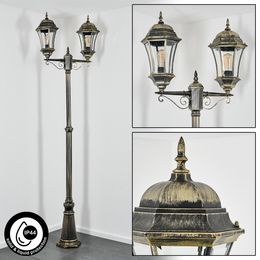 hofstein Etoe Kandelaber Gold, Schwarz, 2-flammig