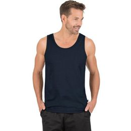 TRIGEMA Unterhemd TRIGEMA Trägershirt aus 100% Baumwolle (1-St), blau