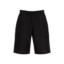 TRIGEMA Jerseyhose TRIGEMA Cargo-Bermuda aus 100% Baumwolle (1-tlg), schwarz