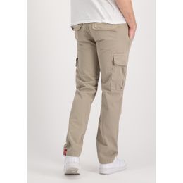 Cargohose Alpha Industries "ALPHA Men - Cargo Pants Agent Pant" Gr. 28, Normalgrößen, beige (vintage sand) Herren Hosen Cargohosen