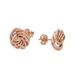 Paar Ohrstecker Vivance "Knoten" Ohrringe Gr. Roségold 375, rosegold (roségold 375) Damen