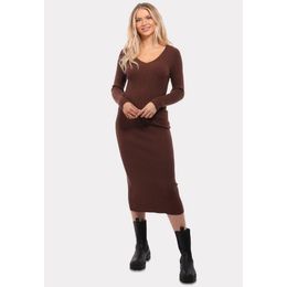 YC Fashion & Style Strickkleid Strickkleid mit V-Ausschnitt KNIT DRESS (Kein Set