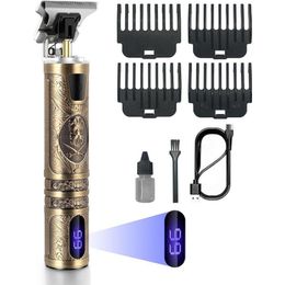 Homeasy Haarschneider Profi 5 Längeneinstellungen Barttrimmer Herren 0-4mm Metall 180Minuten